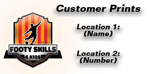 Footy Skills 4 Kids - Names & Number Prints